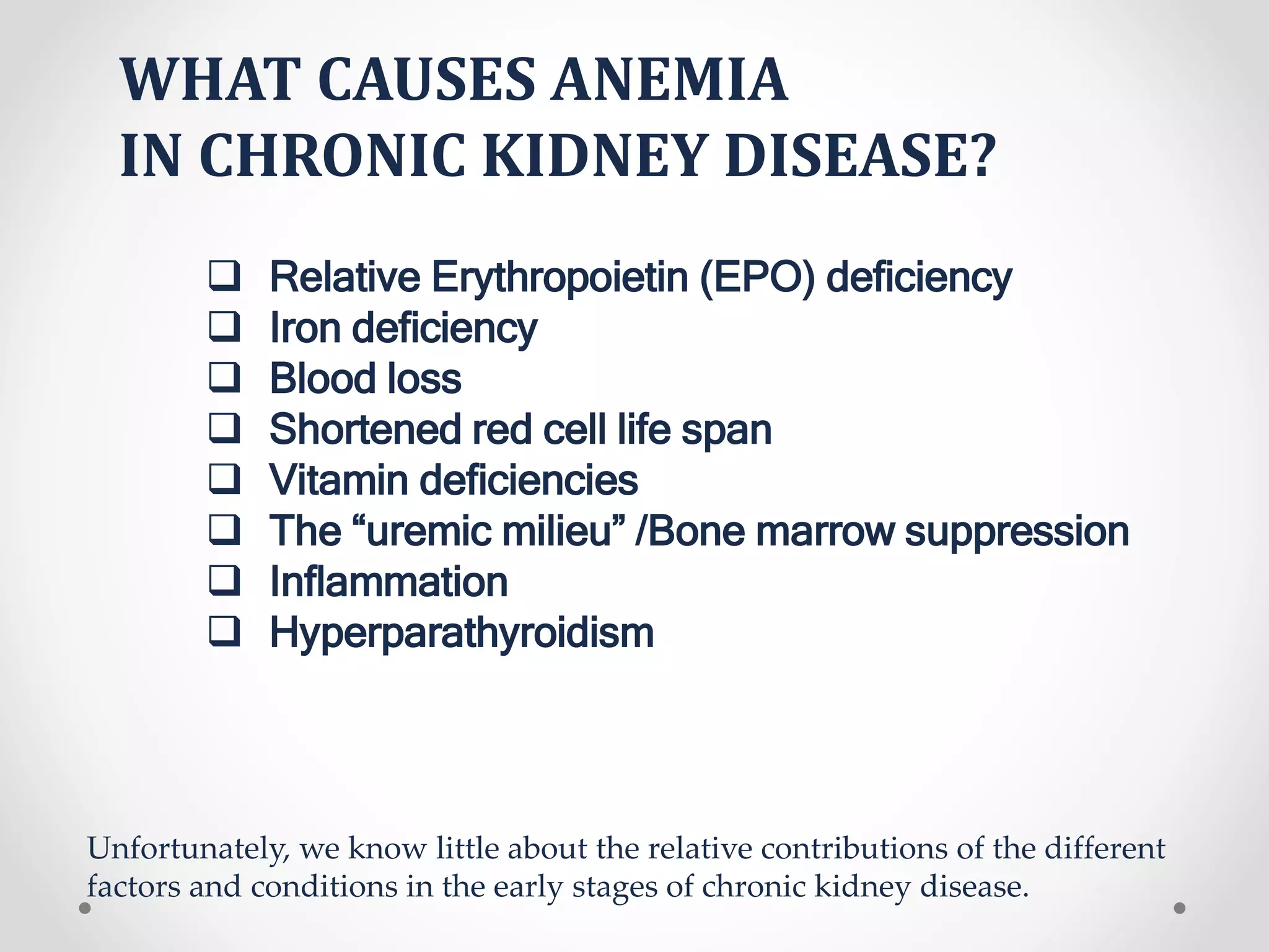 Anemia in CKD | PPTX