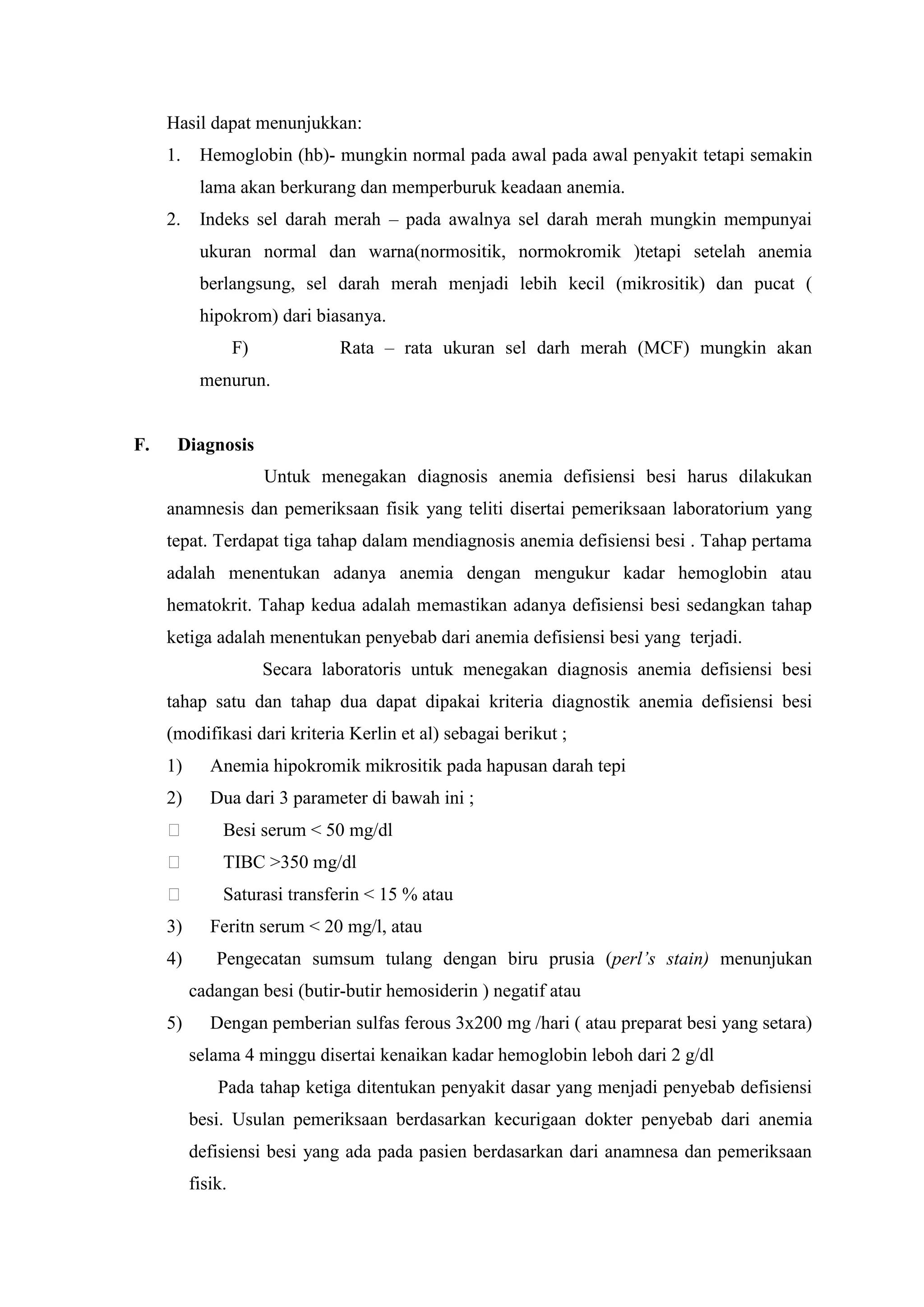 Anemia defisiensi besi | DOCX