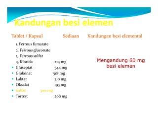 Anemia defisiensi besi pada bayi & anak dr.ariawati,sp ak | PDF