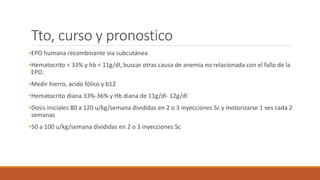 Anemia de los padecimientos no hematológicos | PPTX
