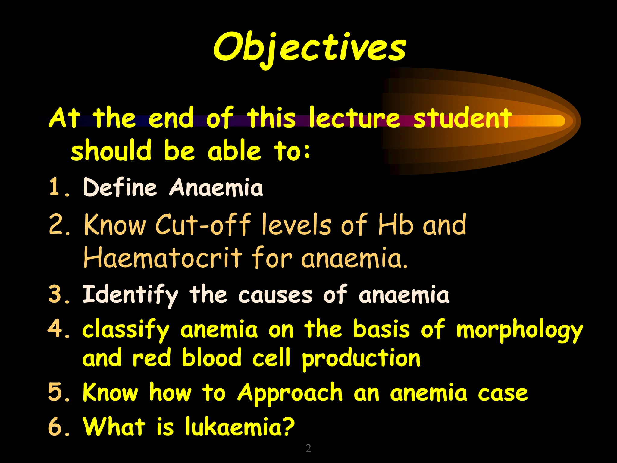 Anemia presentation for medical students | PPT