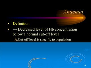 Anemia presentation for medical students | PPT