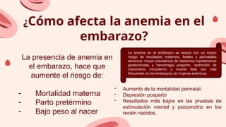 ANEMIA EN EL EMBARAZO , manejo de hierro | PPTX