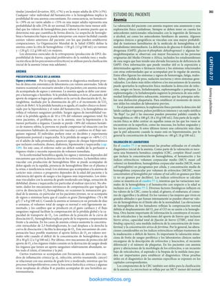 Anemia en general valores noirmales harrison | PDF