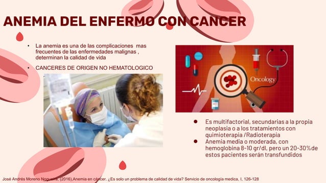Anemia en paciente con cancer y anemia de la inflamacion cronica.pptx