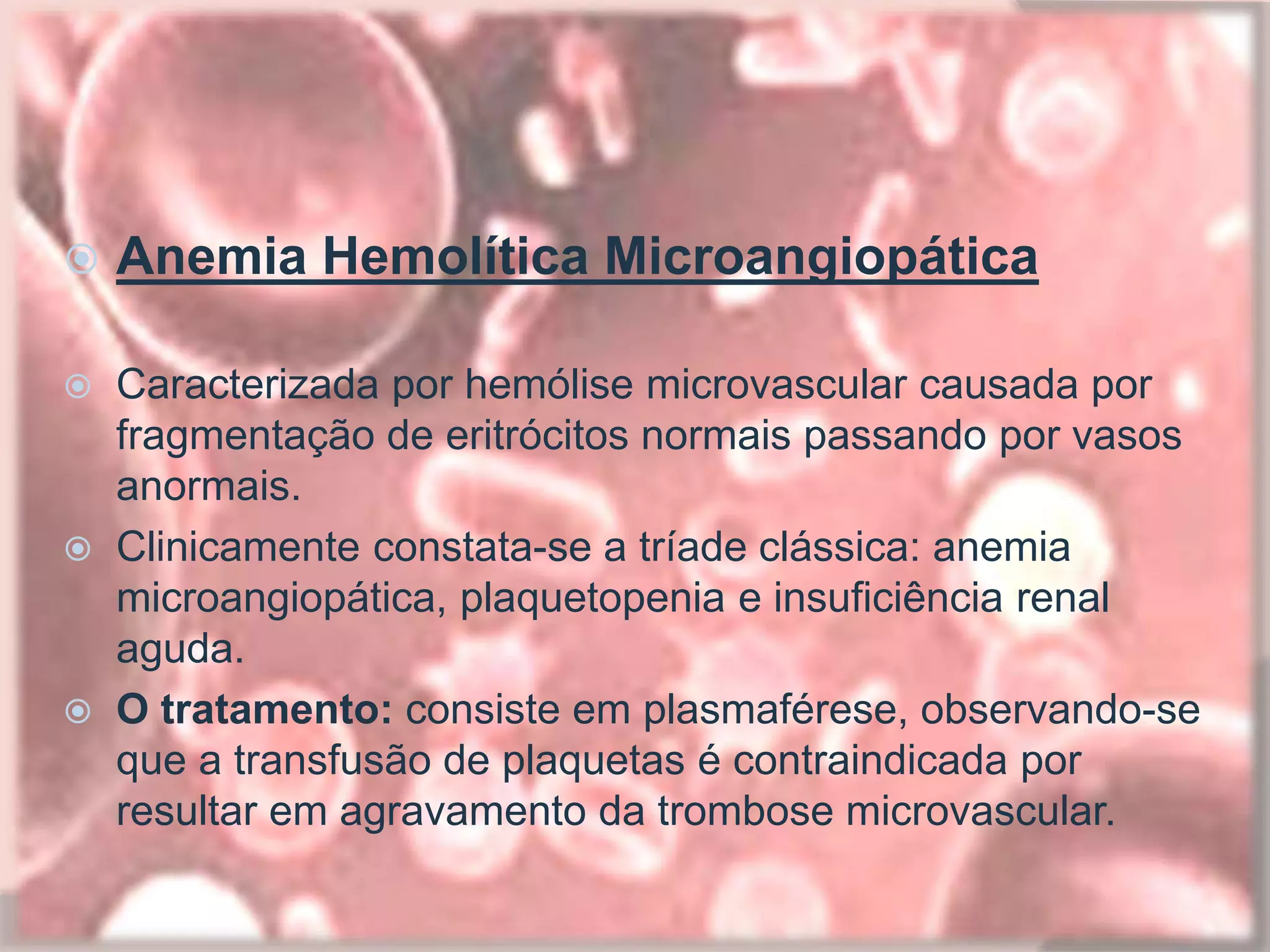 Anemia e sindrome nefrótica | PPTX | Blood Disorders | Diseases and ...