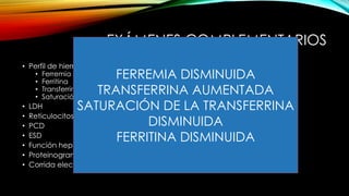 Anemia ferropenica 2015 | PPTX