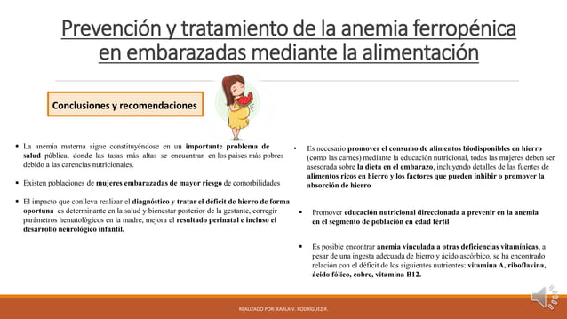 Anemia ferropenica en embarazadas | PPT