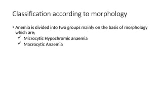 ANEMIA GROUP 1- presentation on anemia and management | PPT