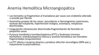 anemia hemolitica / ANEMIA HEMOLITICA .pptx