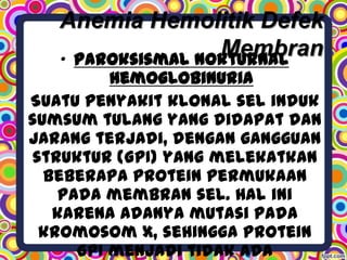 Anemia hemolitik | PPTX