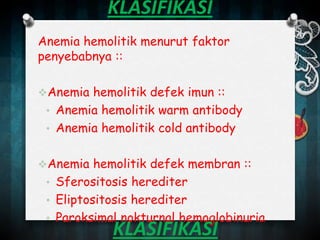 Anemia hemolitik | PPTX