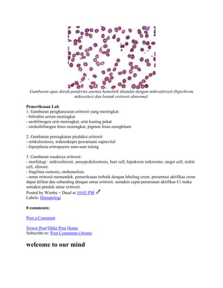 Anemia hemolitik | DOCX