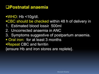 Iron deficiency anaemia in pregnancy | PDF