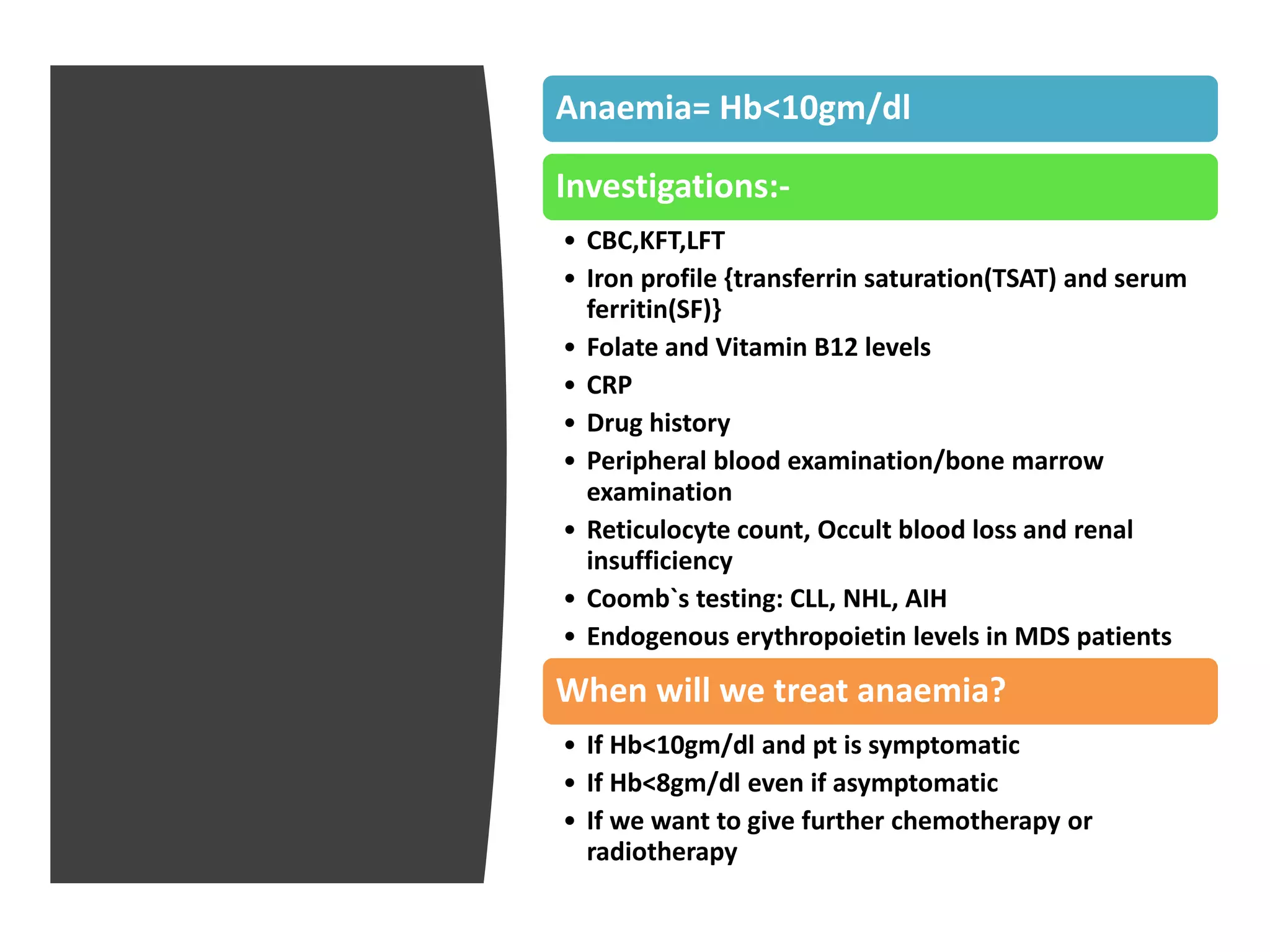 Management of Anemia in cancer patients | PPTX