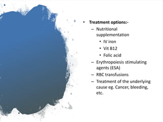 Management of Anemia in cancer patients | PPTX