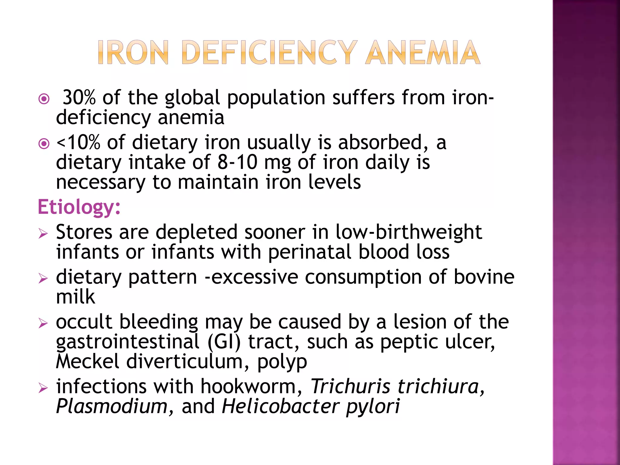 Anemia in children.pptx | Blood Disorders | Diseases and Conditions