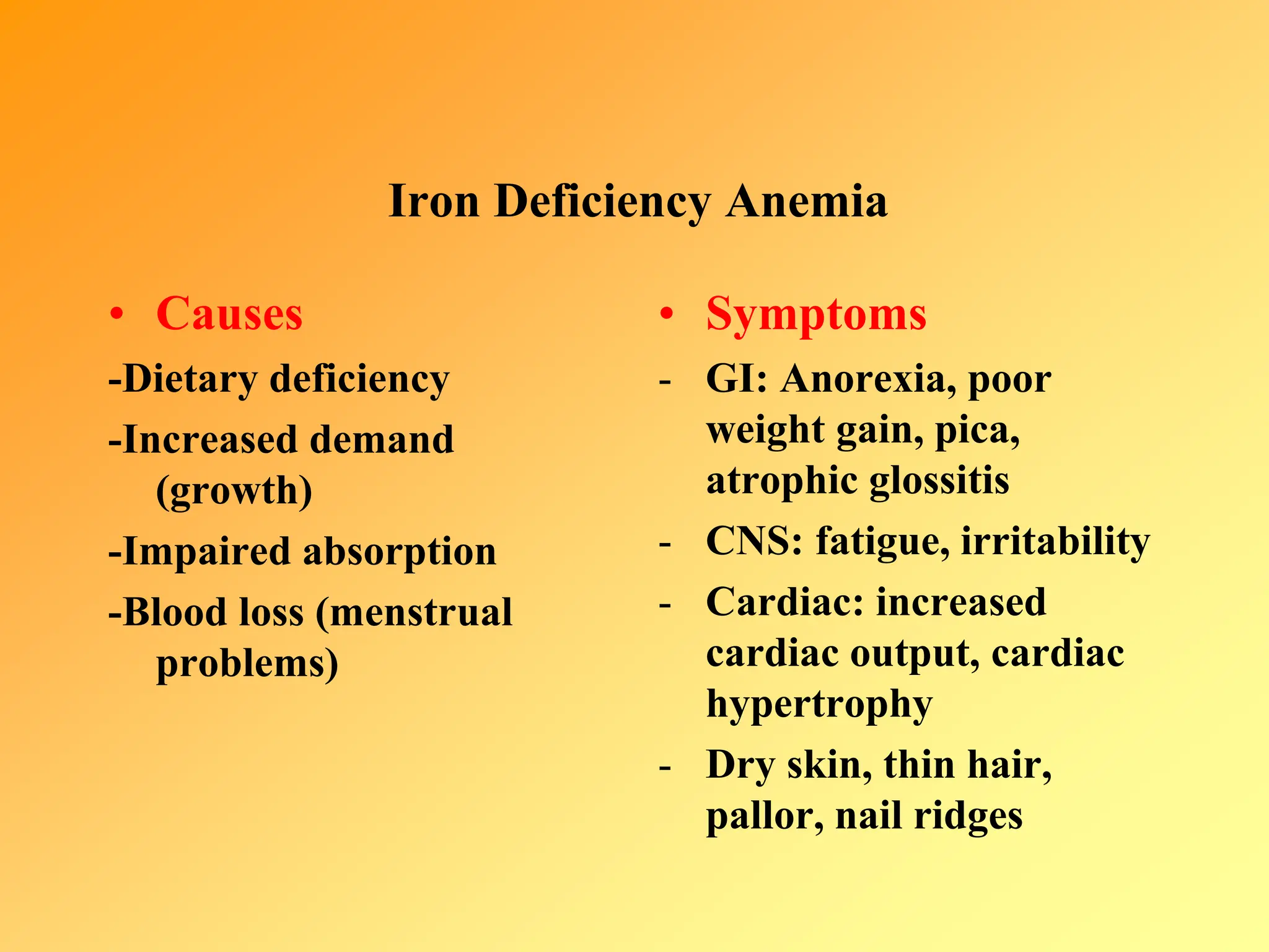 anemia_in_children.ppt a general overview and classification with ...