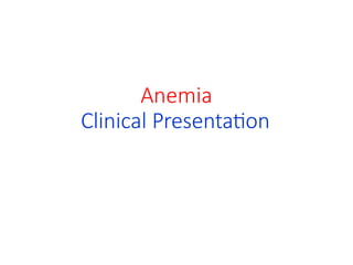 anemia in children ppt presentation paediatrics | PPTX