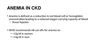 ANEMIA IN Chronic Kidney Disease.powerpoint presentation | PPTX