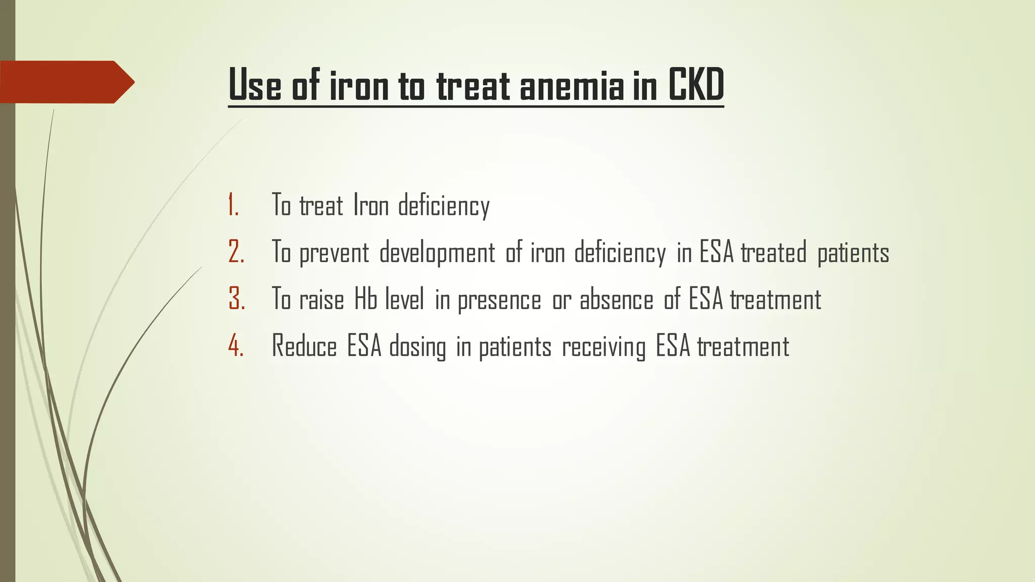 Management of Anemia in ckd and mineral bone diseases | PDF