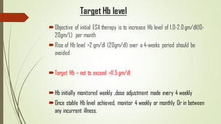Management of Anemia in ckd and mineral bone diseases | PDF