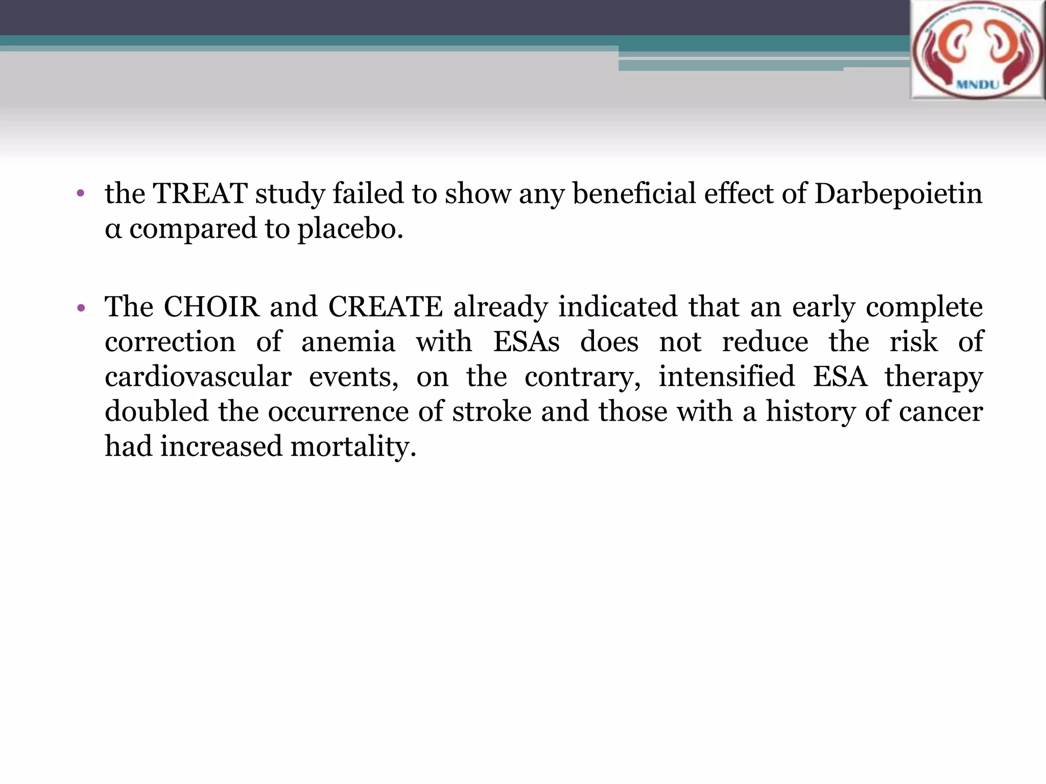 Anemia in CKD:Clinical point of view | PPTX