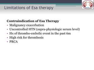 Anemia in CKD:Clinical point of view | PPTX