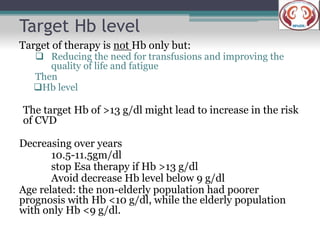 Anemia in CKD:Clinical point of view | PPTX