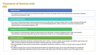 Anemia in CKD Treatment Guidelines kdigo | PPTX