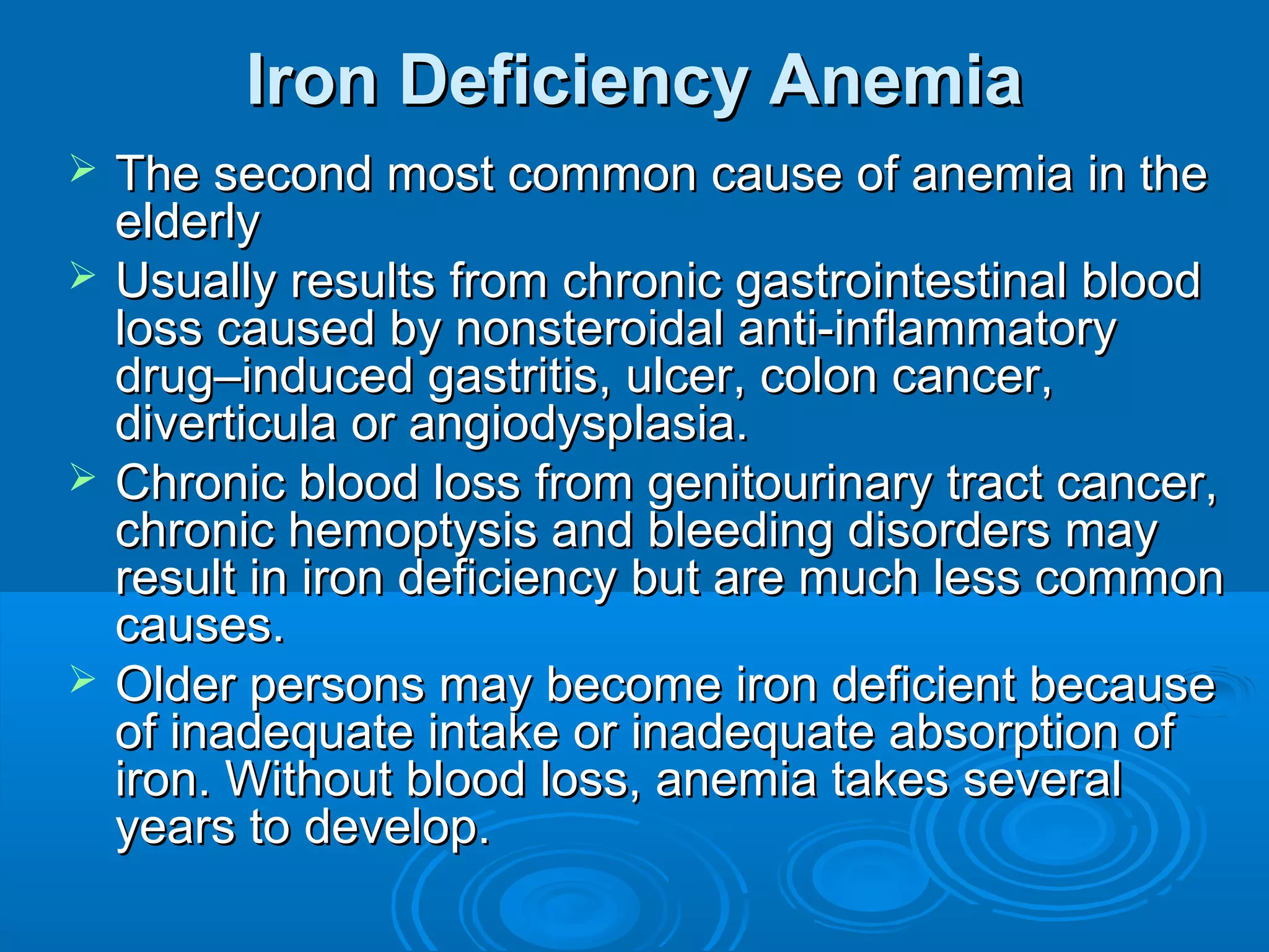 Anemia in elderly | PPT