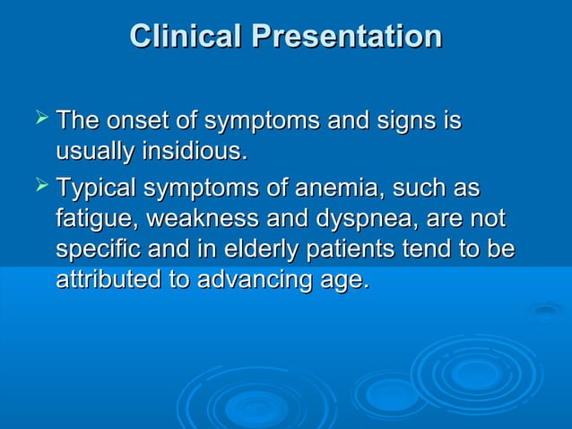 Anemia in elderly | PPT