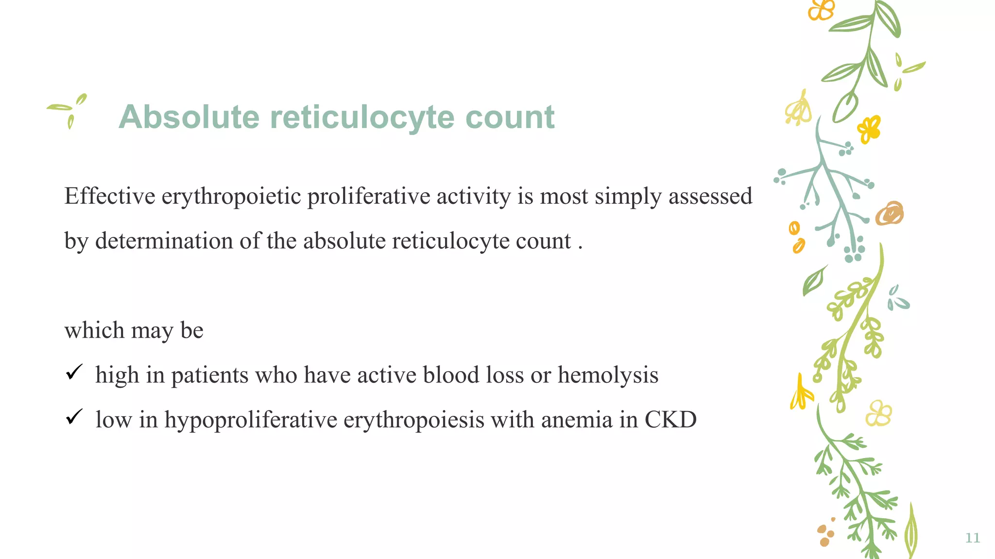 Anemia in kidney disease | PPSX