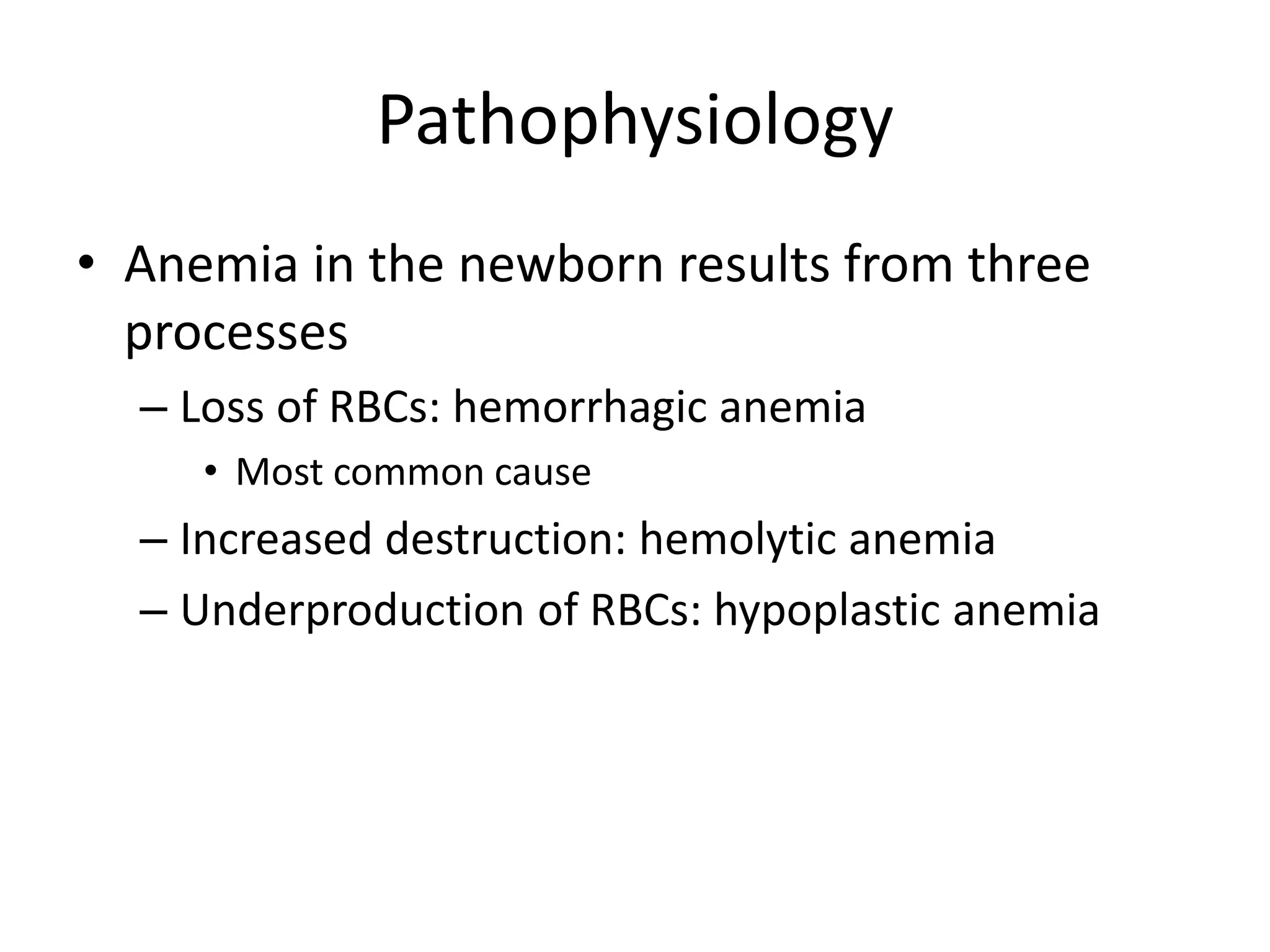 Anemia & polycythemia in neonates | PPTX