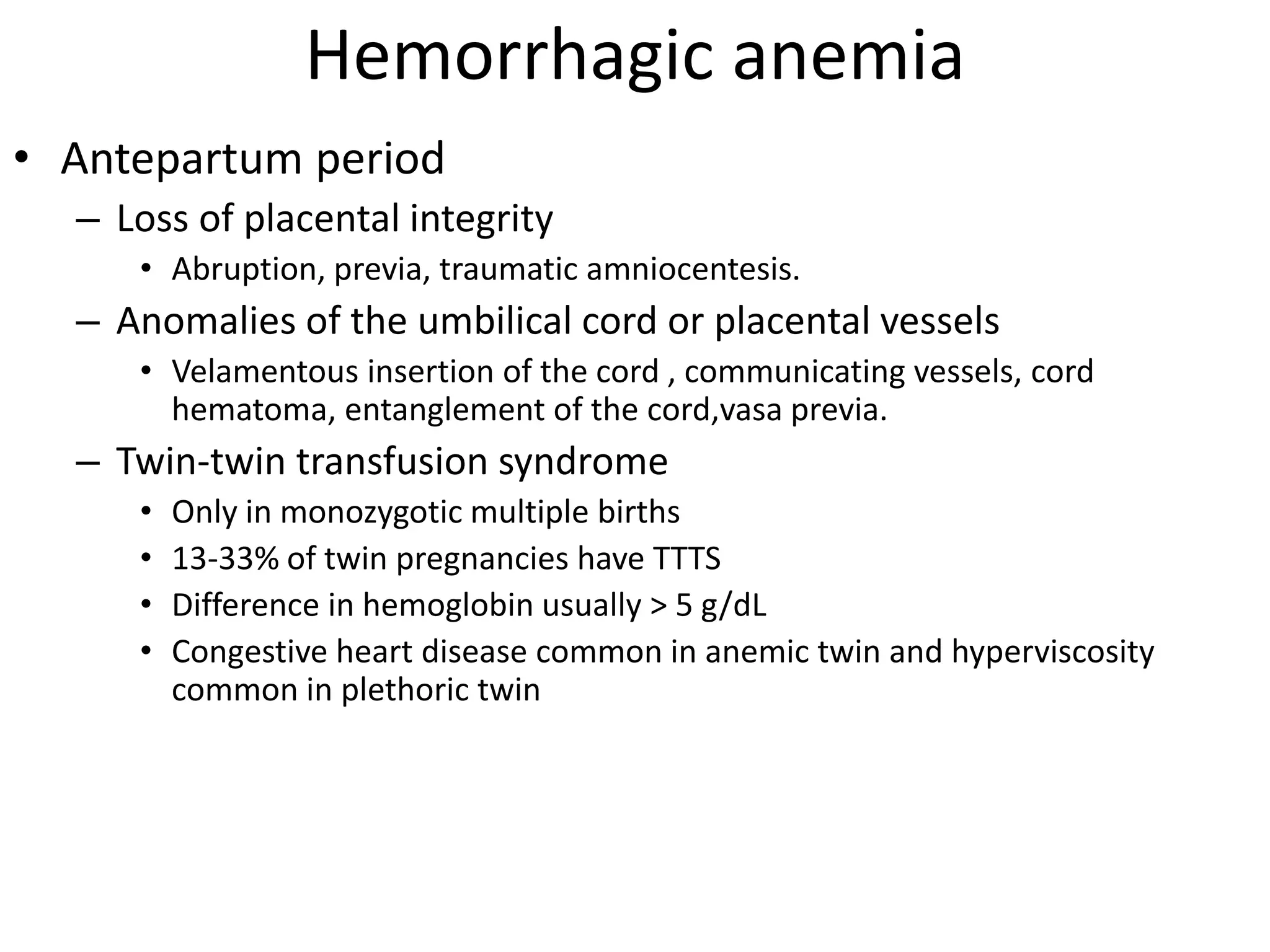 Anemia & polycythemia in neonates | PPTX