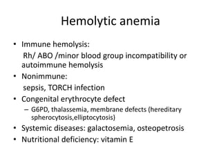 Anemia & polycythemia in neonates | PPTX