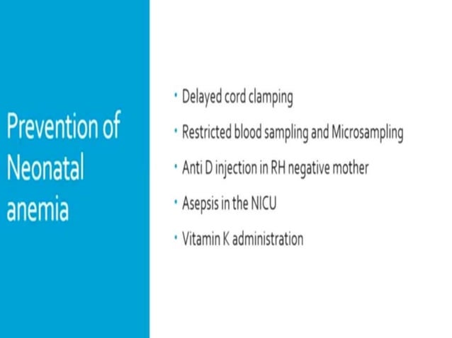 Anemia in newborn pediatrics.pptx | Blood Disorders | Diseases and ...