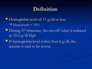 Anemia in Pregnancy.pptAnemia in Pregnancy. | PPT