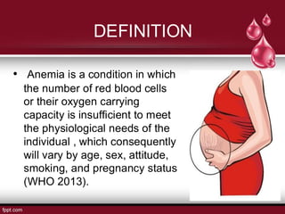 Anemia in pregnancy obstructive gynecology | PPT