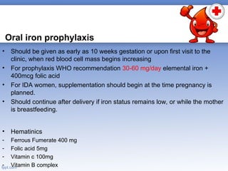Anemia in pregnanncy ,comprehension approach | PPT