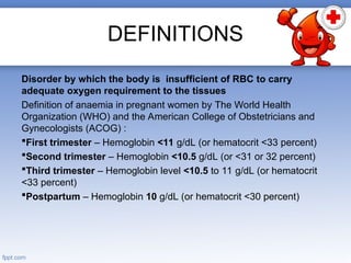 Anemia in pregnanncy ,comprehension approach | PPT
