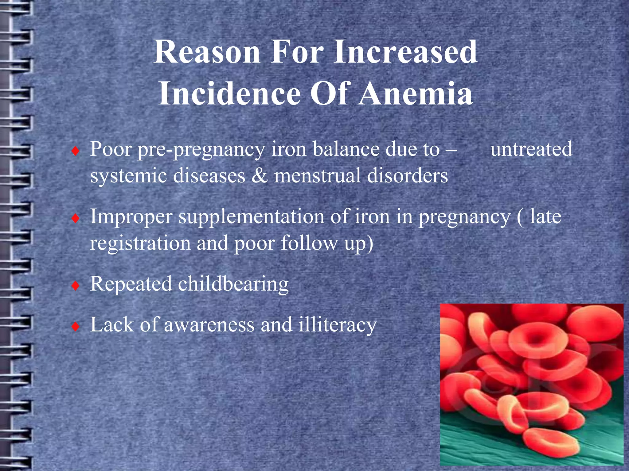 Anemia in pregnancy by Dr usman ali | PPT