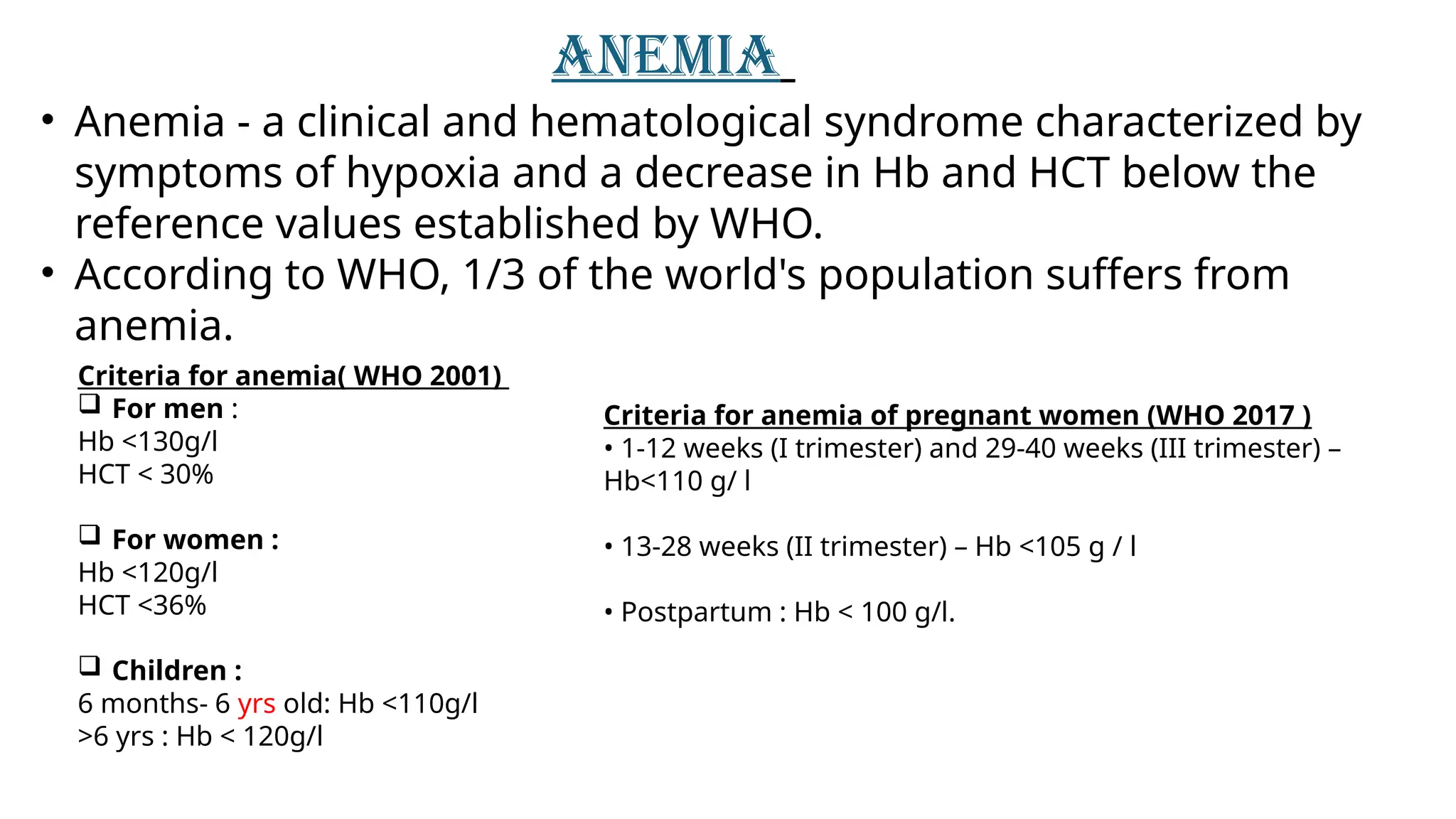 ANEMIA_in short.pptx Gomel state medical university | PPTX