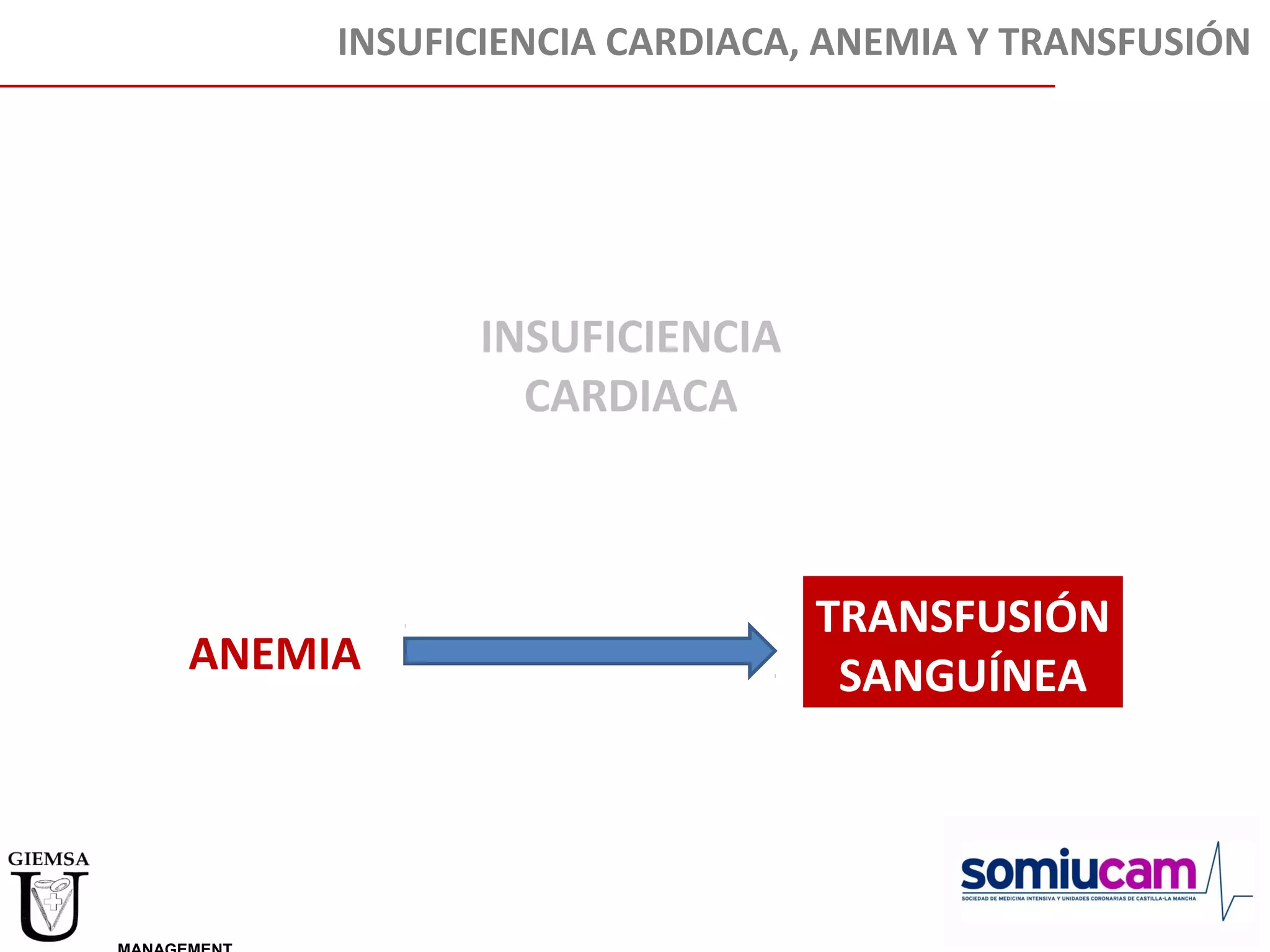 Anemia, insuficiencia cardíaca y transfusión. Talavera 2016 | PPT