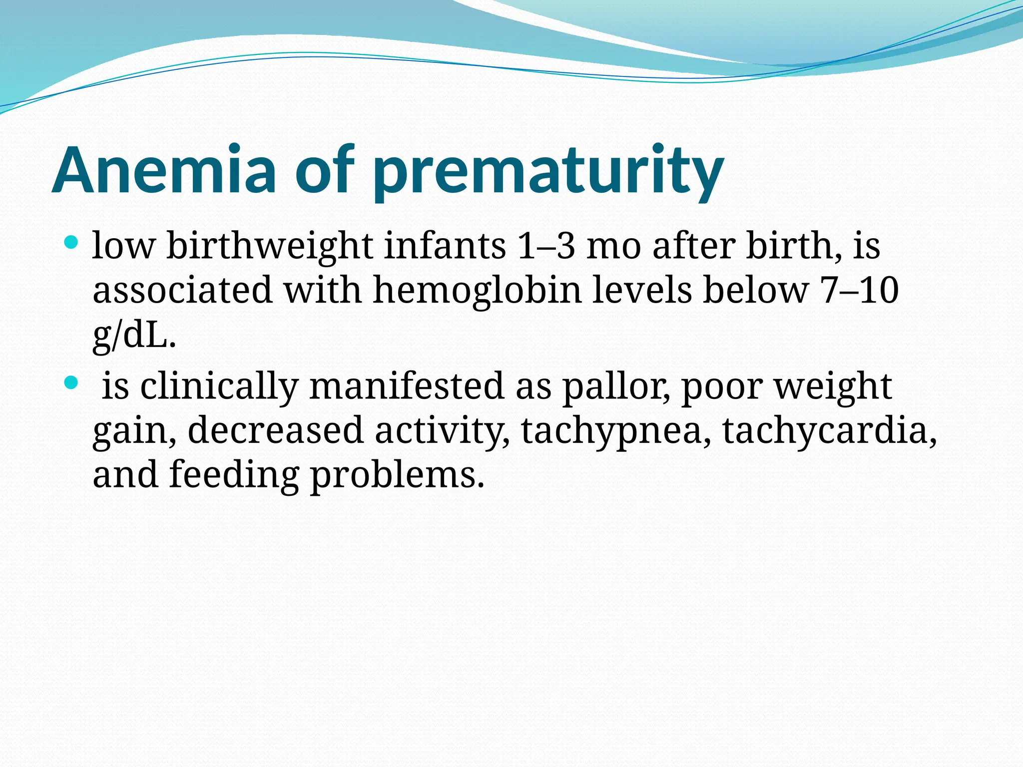 Anemia in the Newborn Infant Anemia.pptx