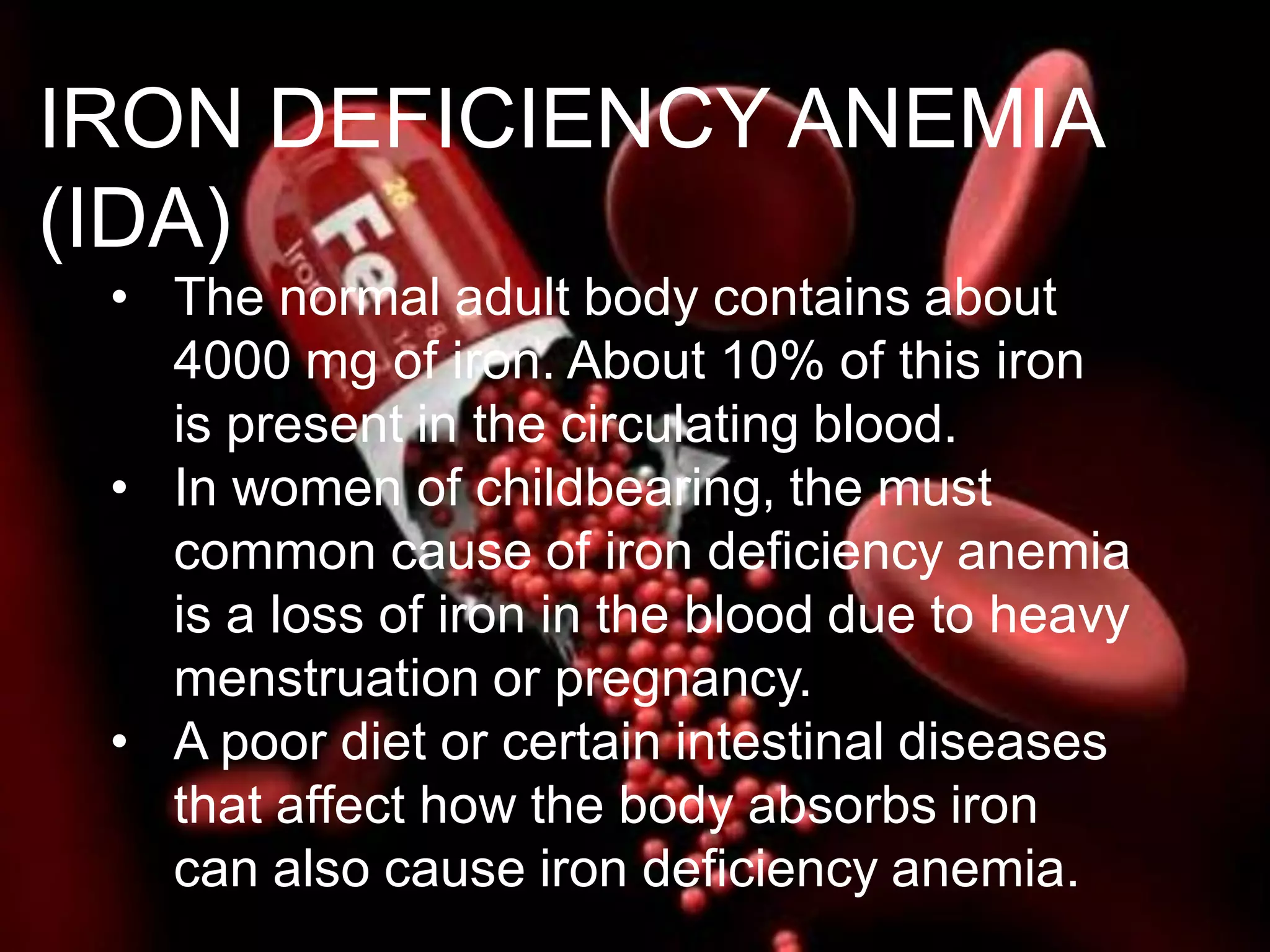 Anemia (iron deficiency anemia) | PDF