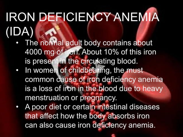 Anemia (iron deficiency anemia) | PPT