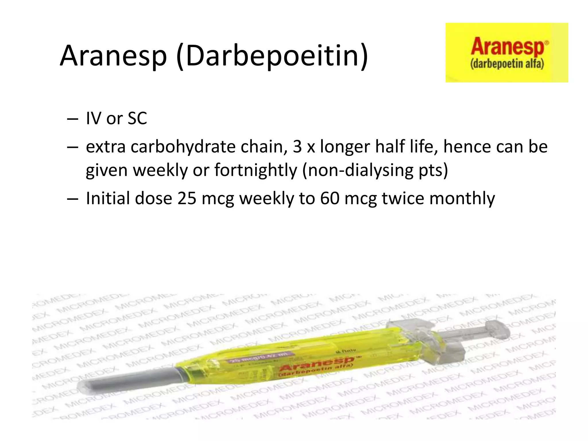 Anemia management in ckd | PPTX