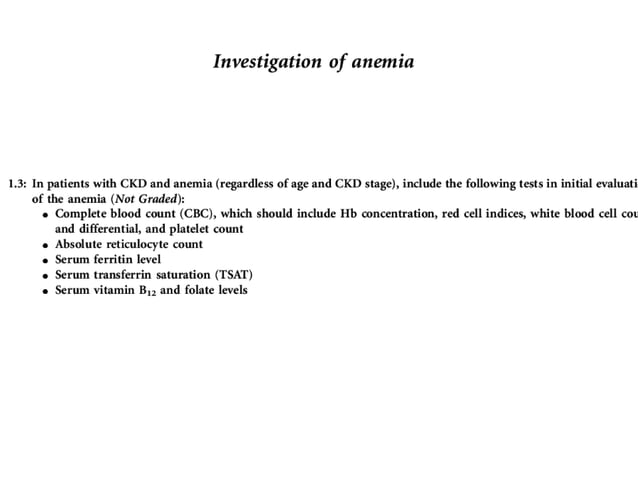 Anemia management in ckd | PPTX