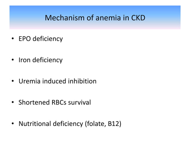 Anemia management in ckd | PPTX
